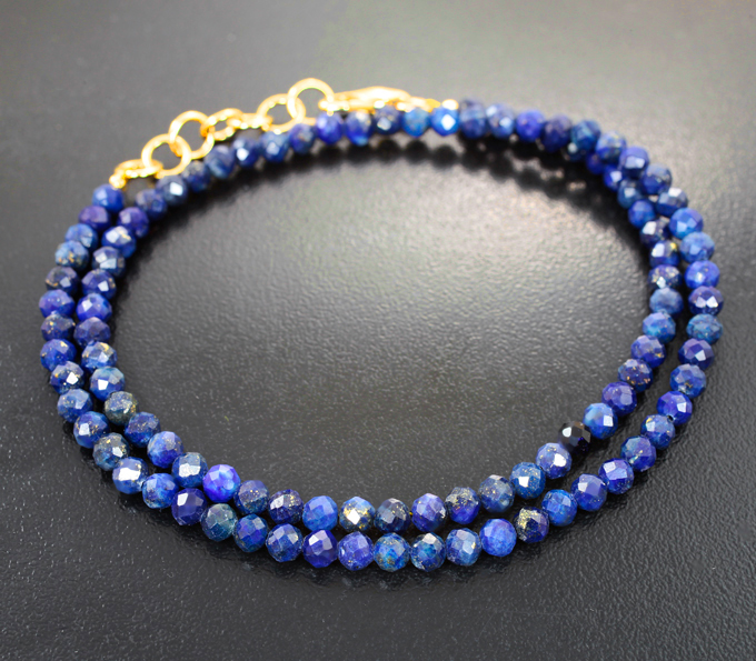 Золотое колье с ограненным лазуритом 43,22 карата купить в интернет ...